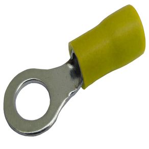 Terminal Anel Amarelo 4,0 A 6,0 1/4" 5 Peças Bricopack - Tumelero